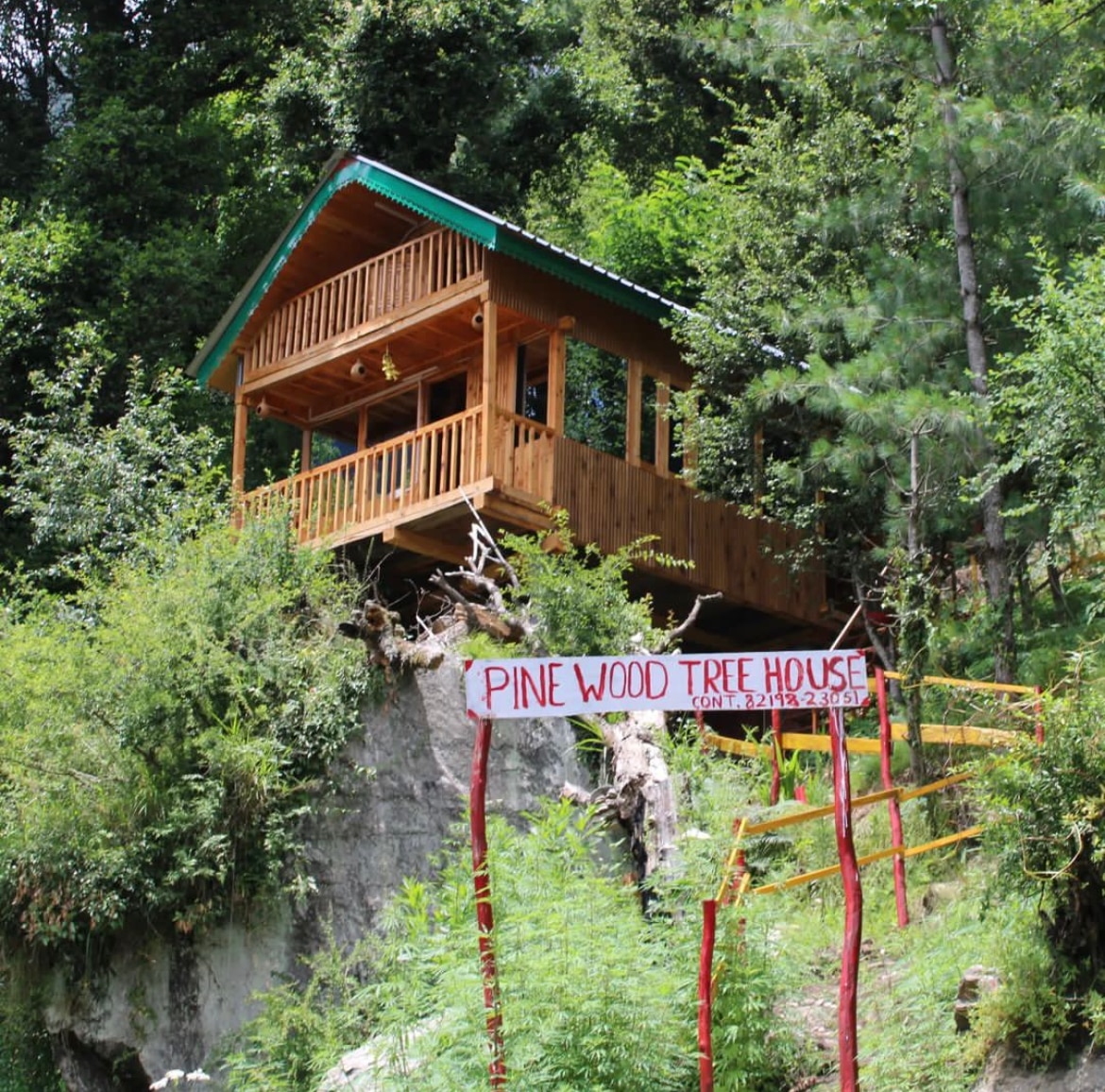 Pine Wood Tree House Tandi 𝗕𝗢𝗢𝗞 Jibhi Homestay