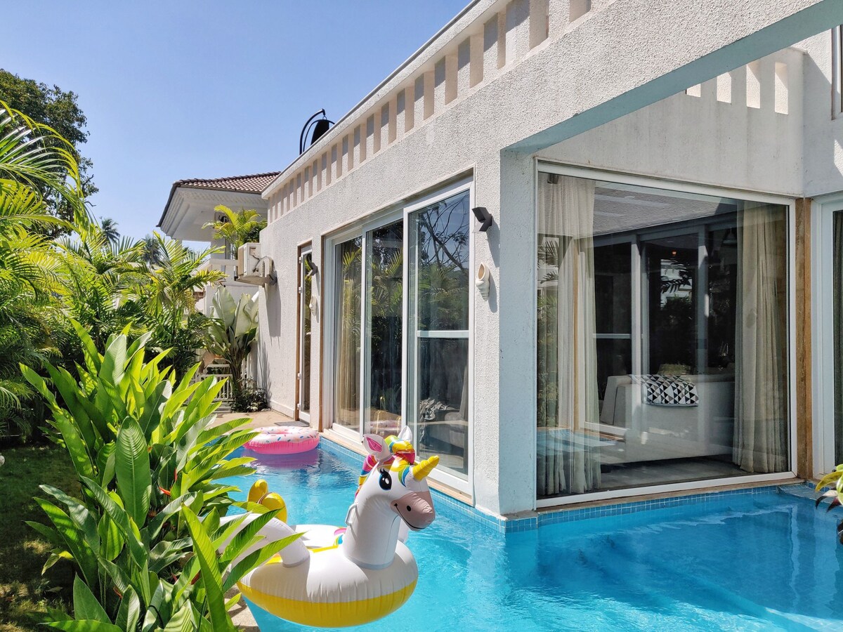 Hireavilla | Rehmyra - 3BHK with Private Pool in Assagao 𝗕𝗢𝗢𝗞 Goa Villa