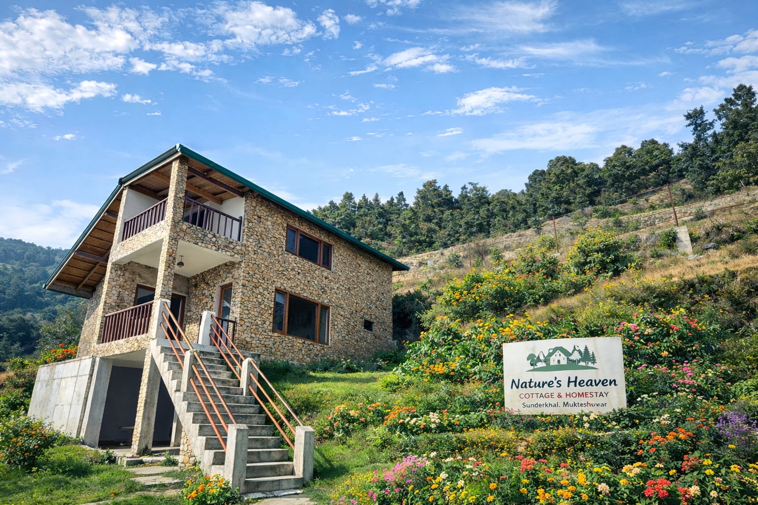 Nature's Heaven Cottage & Homestay 𝗕𝗢𝗢𝗞 Mukteshwar Cottage