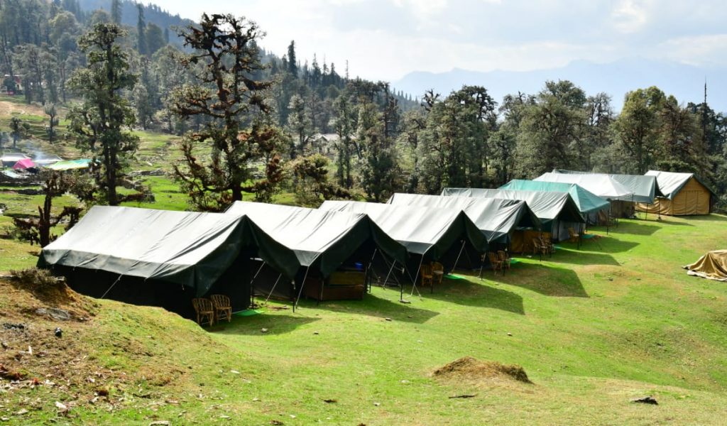Camping at Himalayan Stag Camps 𝗕𝗢𝗢𝗞 Chopta Camp