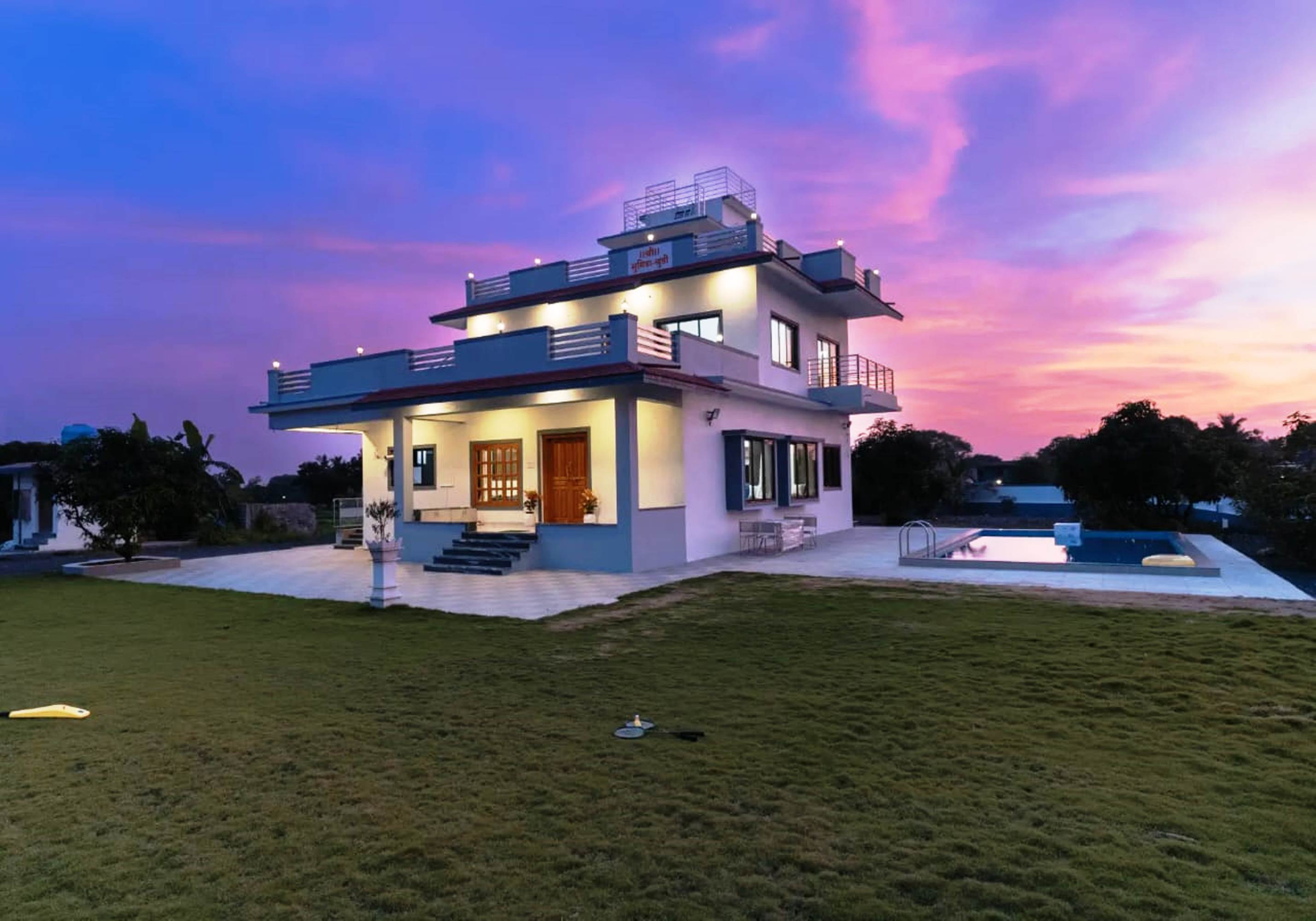 Mount View 4 BHK Villa with Pool in Alibaug 𝗕𝗢𝗢𝗞 Alibaug Villa