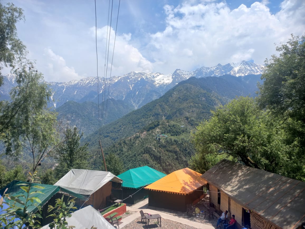 Tri Naddi Camps n Freedom Cafe 𝗕𝗢𝗢𝗞 Dharamshala Camp