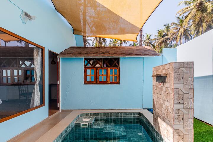 Sea Shades Cottages with Private Jacuzzi 𝗕𝗢𝗢𝗞 Goa Resort