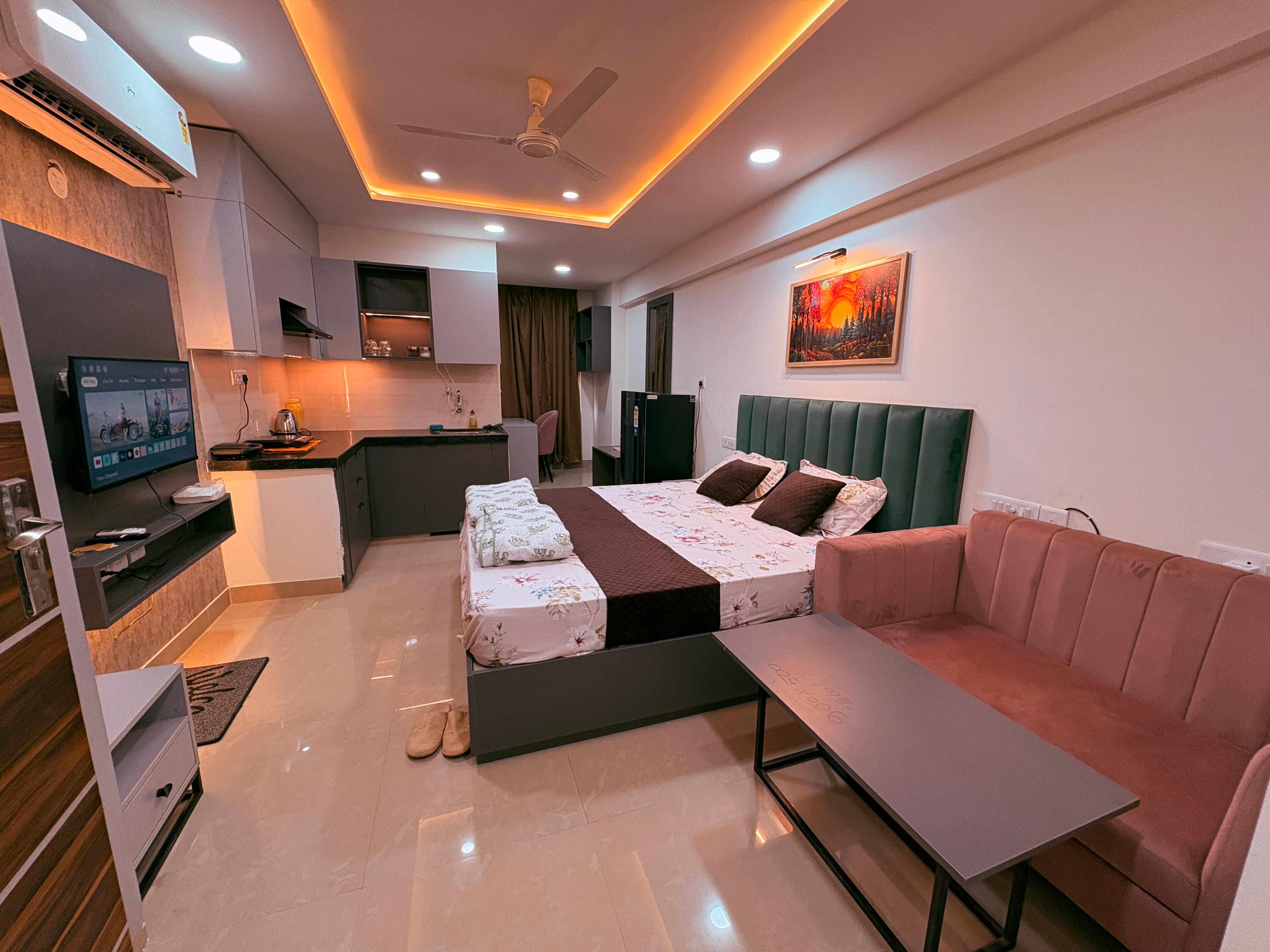 Lavik Comfy luxury Studio apartment 𝗕𝗢𝗢𝗞 Jaipur Apartment