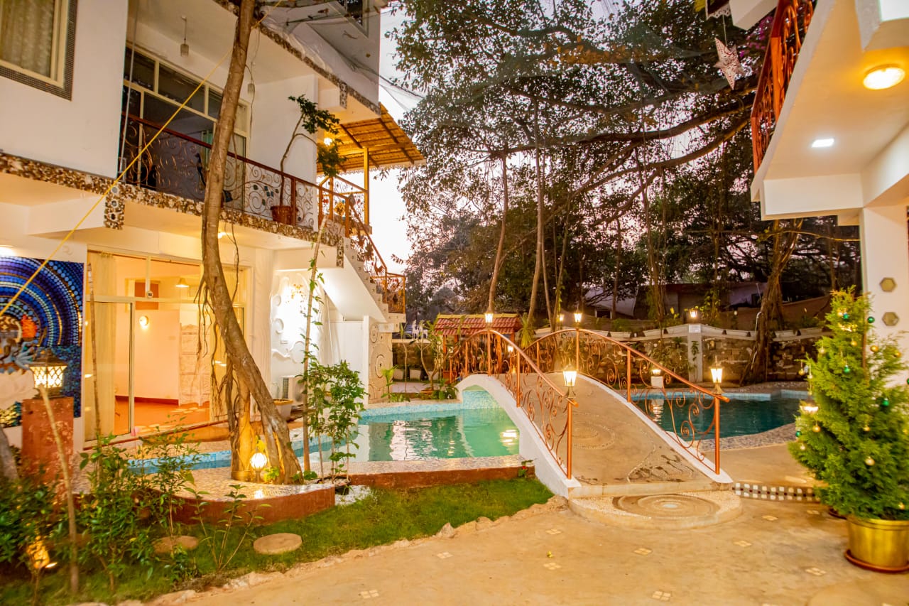 Vibes Inn Singing Tree 𝗕𝗢𝗢𝗞 Goa Villa