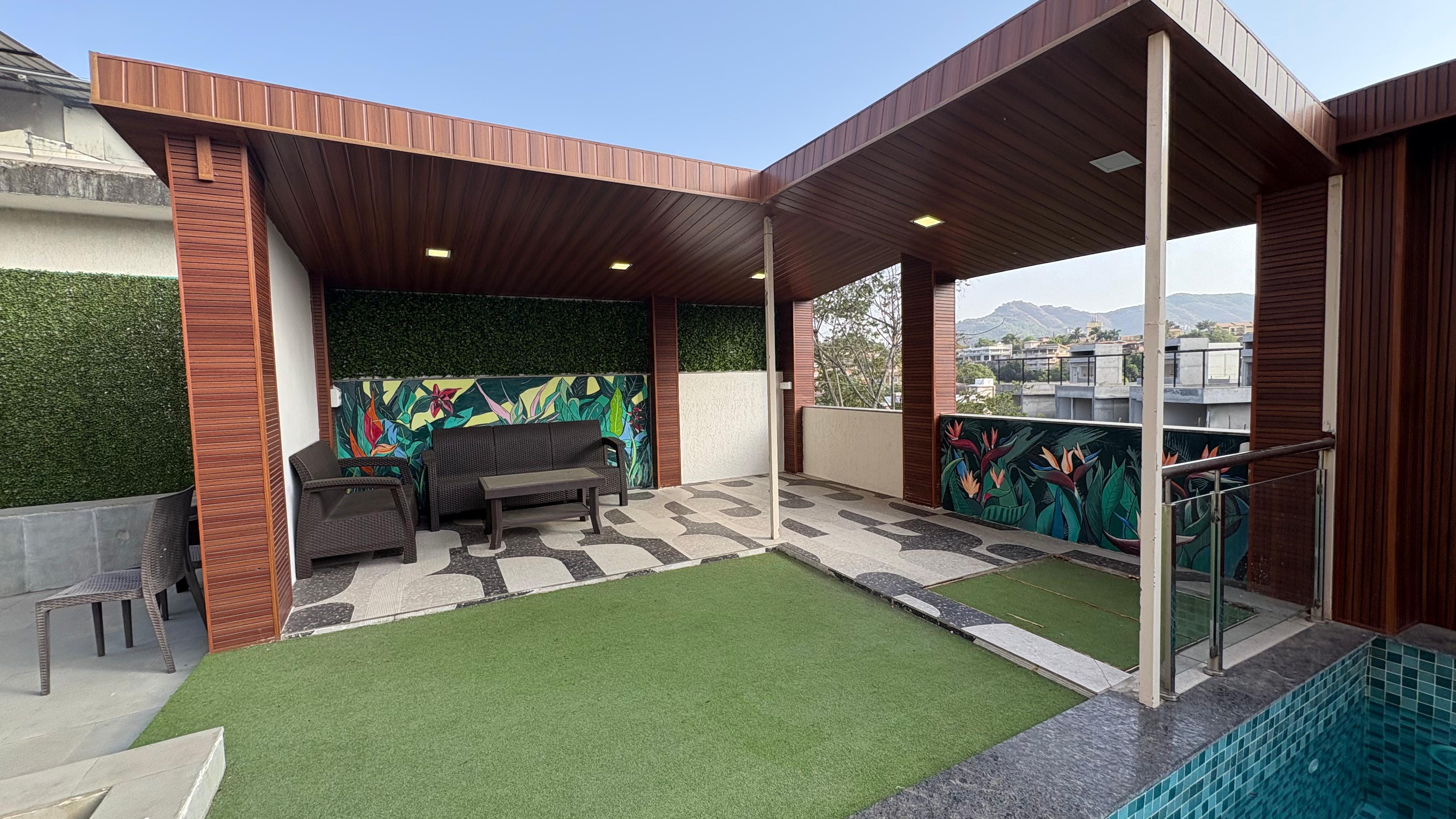 4BHK Aurelia Luxury Villa with Pvt Pool, Turf, Pool Table, Table Tennis ...