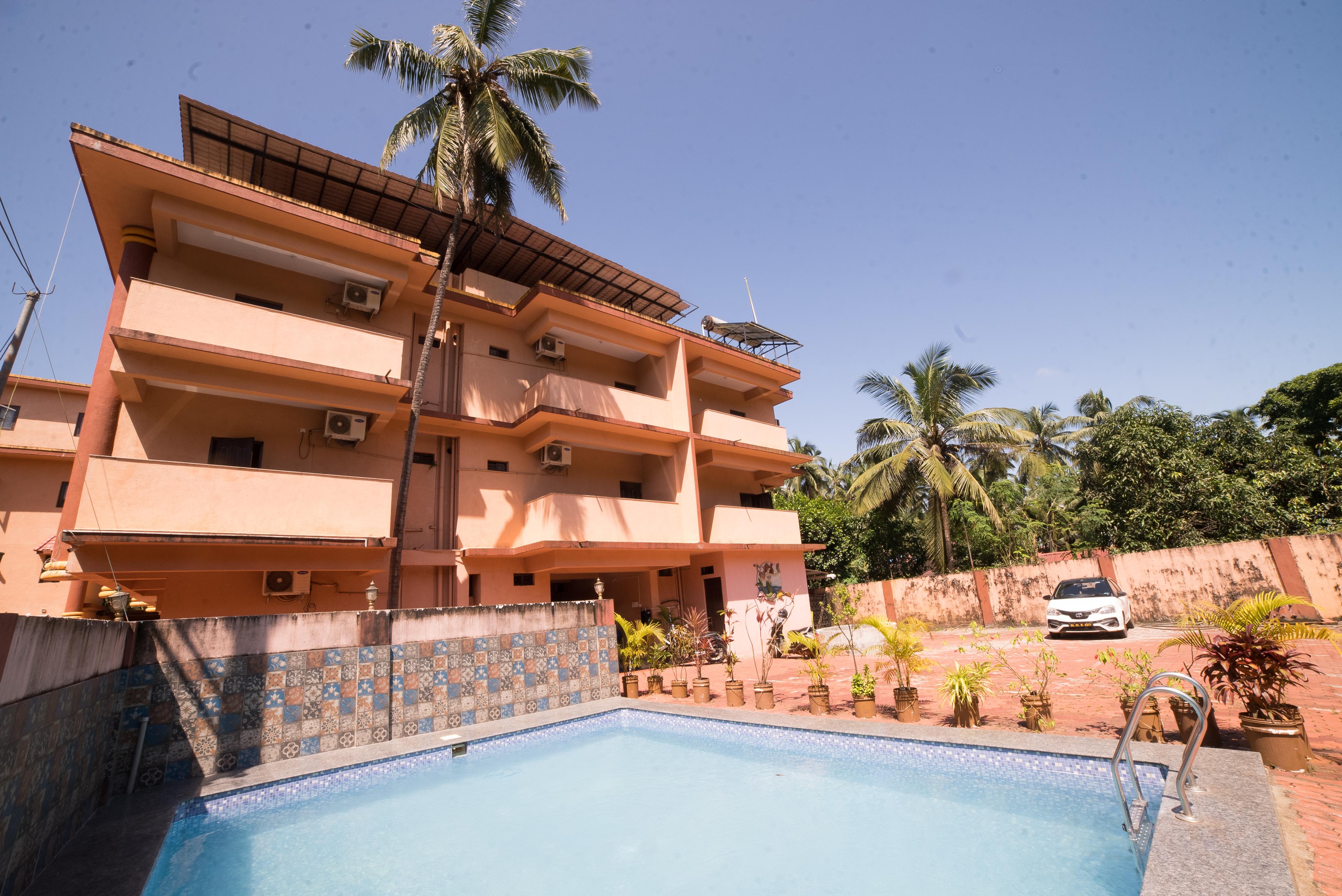 Nazri Studios with Pool II Near Dear Zindagi Road, Parra 𝗕𝗢𝗢𝗞 Goa Apartment