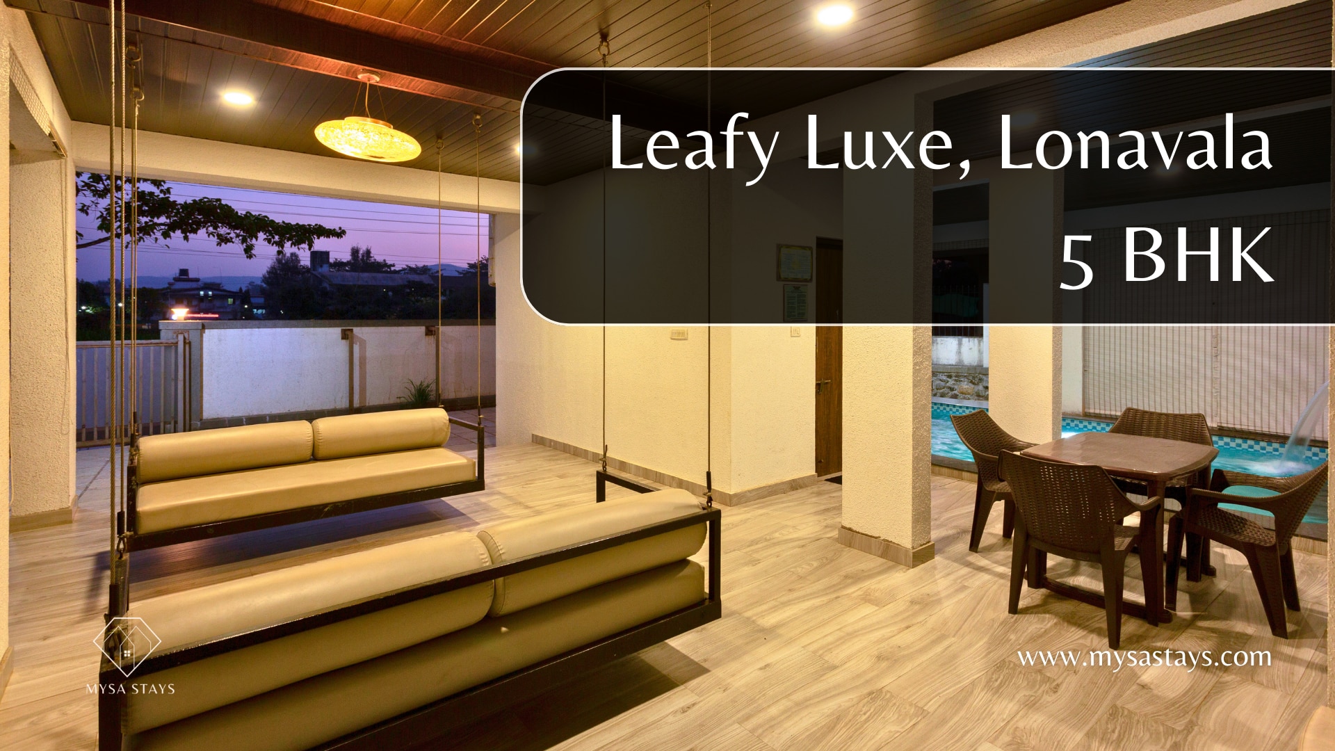 Leafy Luxe Villa no.1 (5BHK) 𝗕𝗢𝗢𝗞 Lonavala Villa