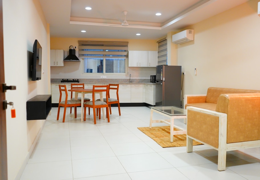 AM SUITES Luxury Service Apartment . 𝗕𝗢𝗢𝗞 Hyderabad Apartment