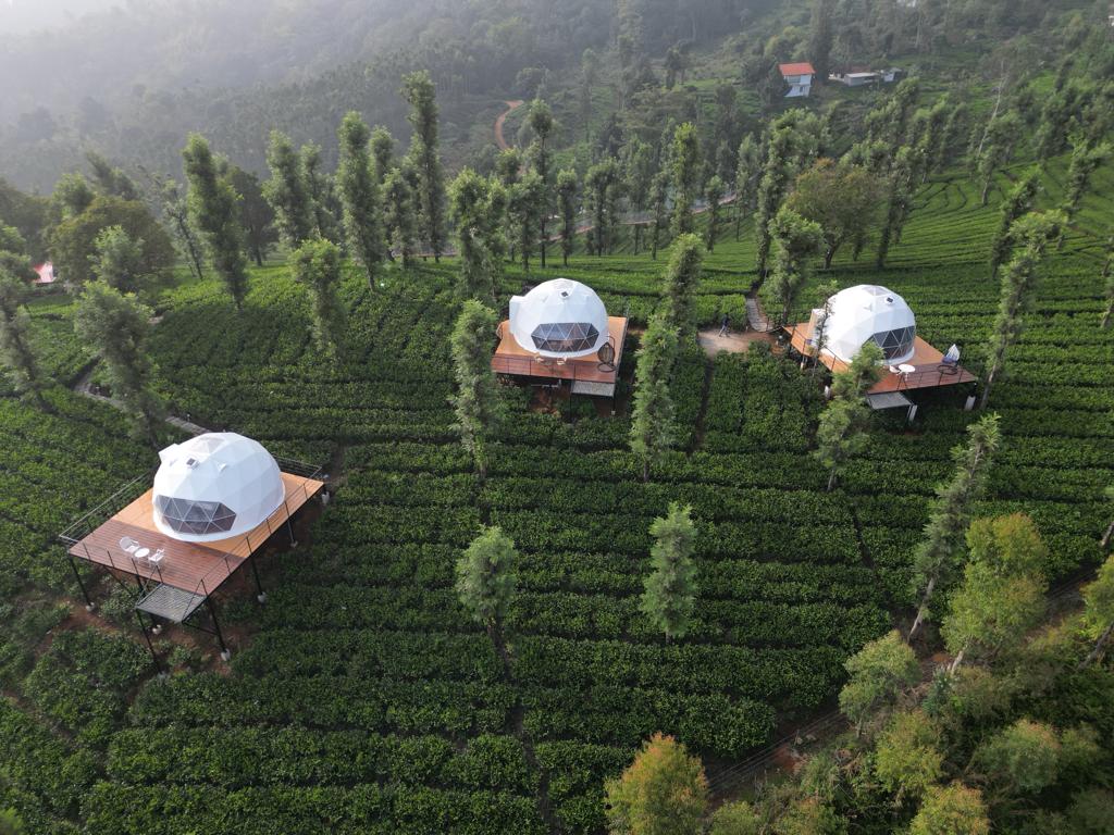 Vythiri Tea Valley | Domes on Tea Plantation 𝗕𝗢𝗢𝗞 Wayanad Farm House