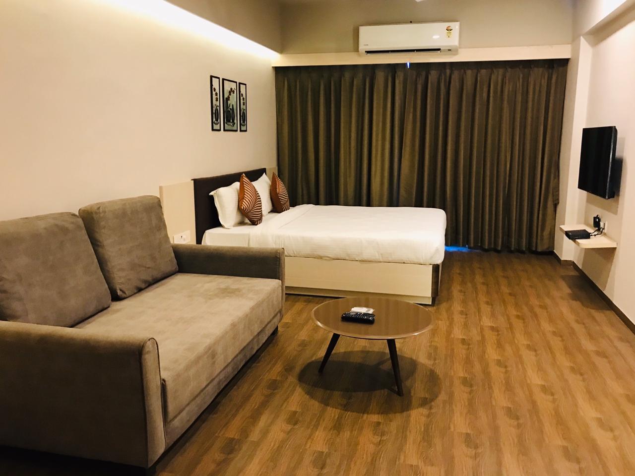 VHHS Studio Apartment in Weekend Address 𝗕𝗢𝗢𝗞 Surat Apartment