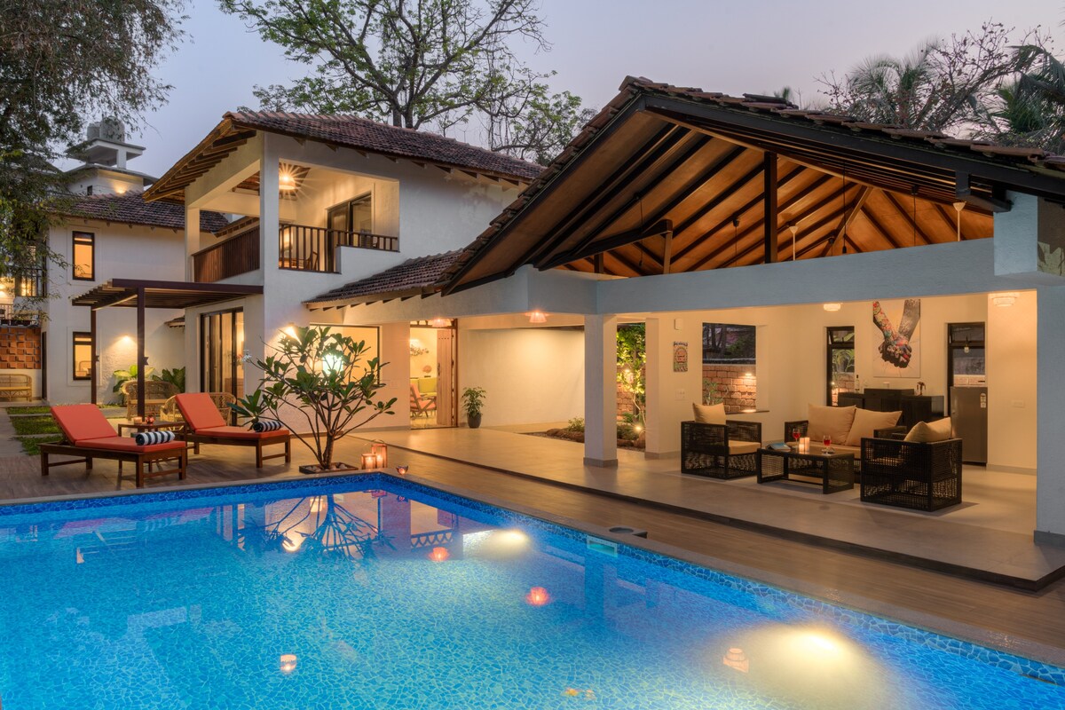 tisyastays | Villa Terra Viva 3BHK Lux with Pvt pool , 5mins to beach ...