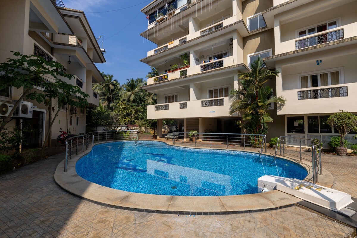 The Avenue 2bhk apartment 𝗕𝗢𝗢𝗞 Goa Apartment
