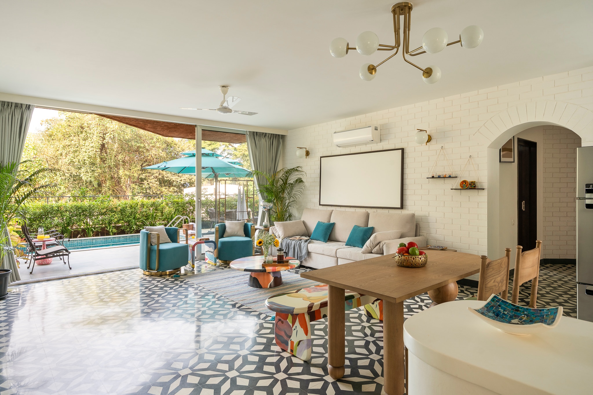 El Volar Premium Apartment w/ Private Pool ( 06) 𝗕𝗢𝗢𝗞 Goa Apartment