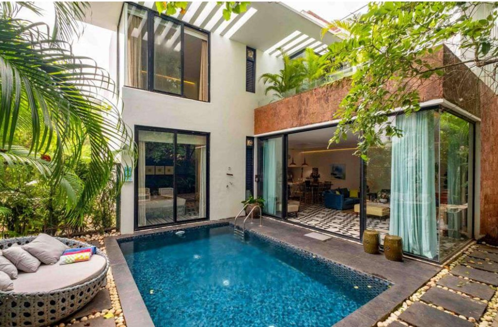 La Viola (3BHK) By Travaholic Stays 𝗕𝗢𝗢𝗞 Goa Villa