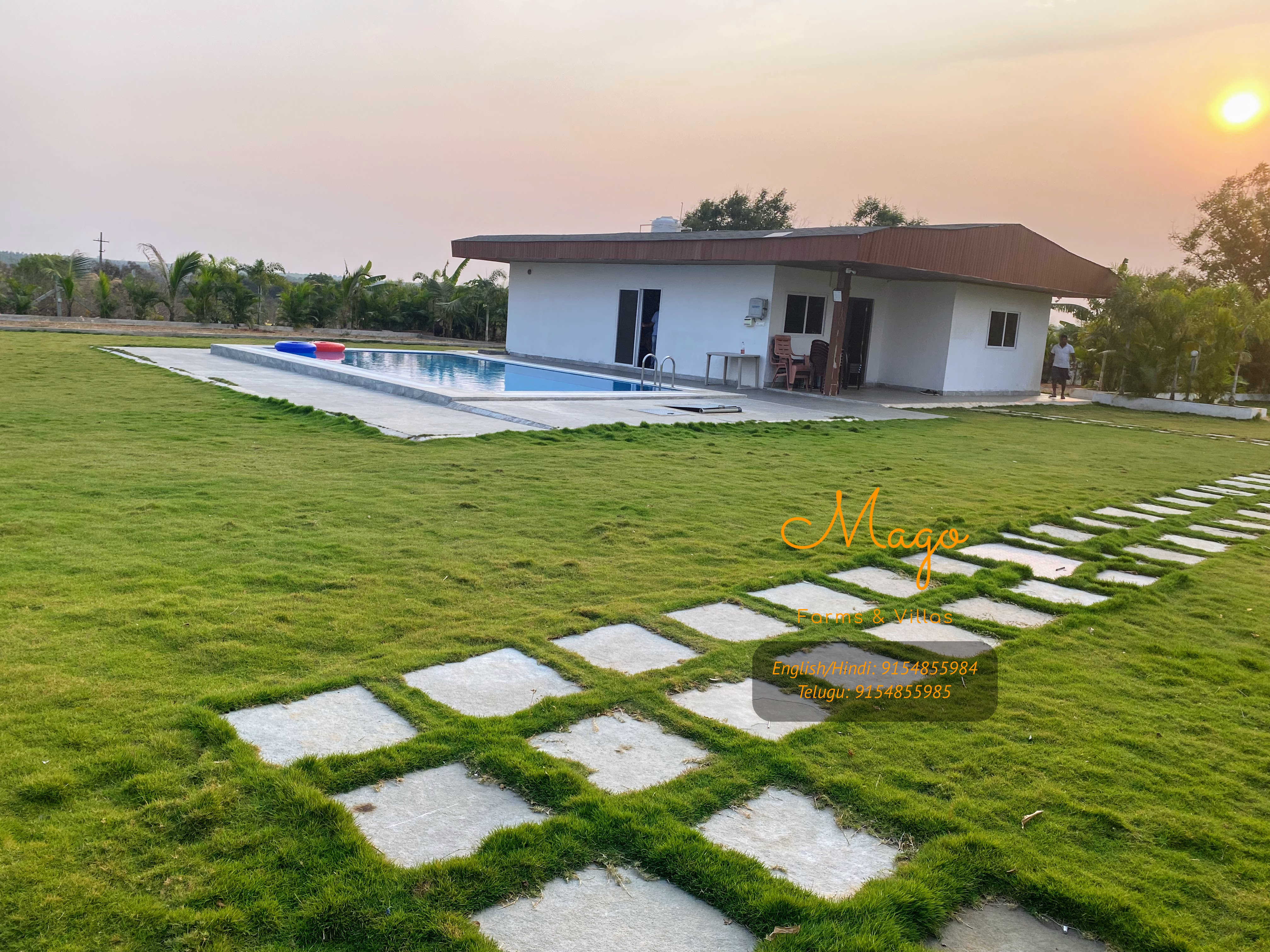 Prego 2BR Pool Farmhouse 𝗕𝗢𝗢𝗞 Ibrahimpatnam Farm House