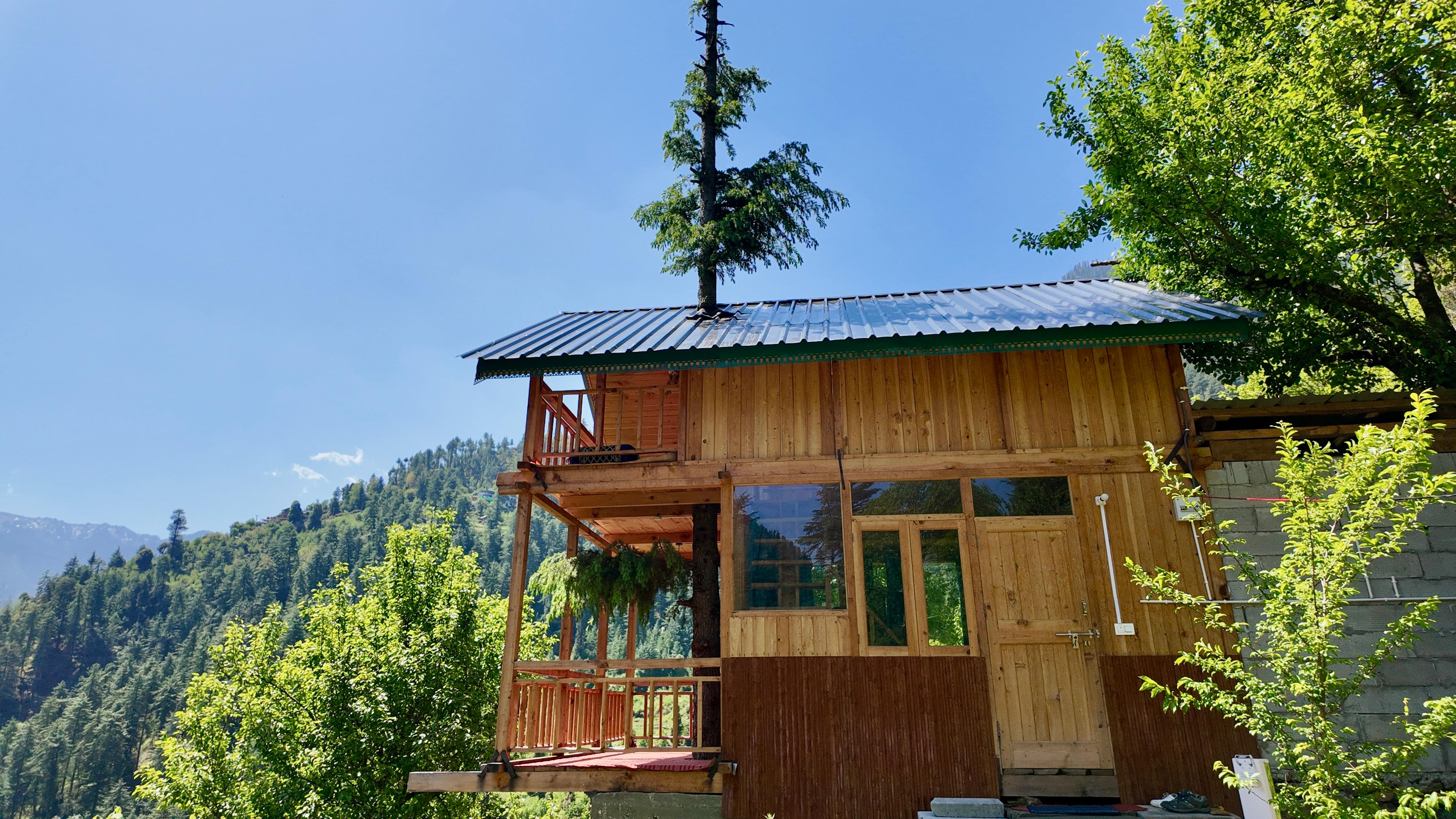 Dreamwood Treehouse 𝗕𝗢𝗢𝗞 Jibhi Tree house