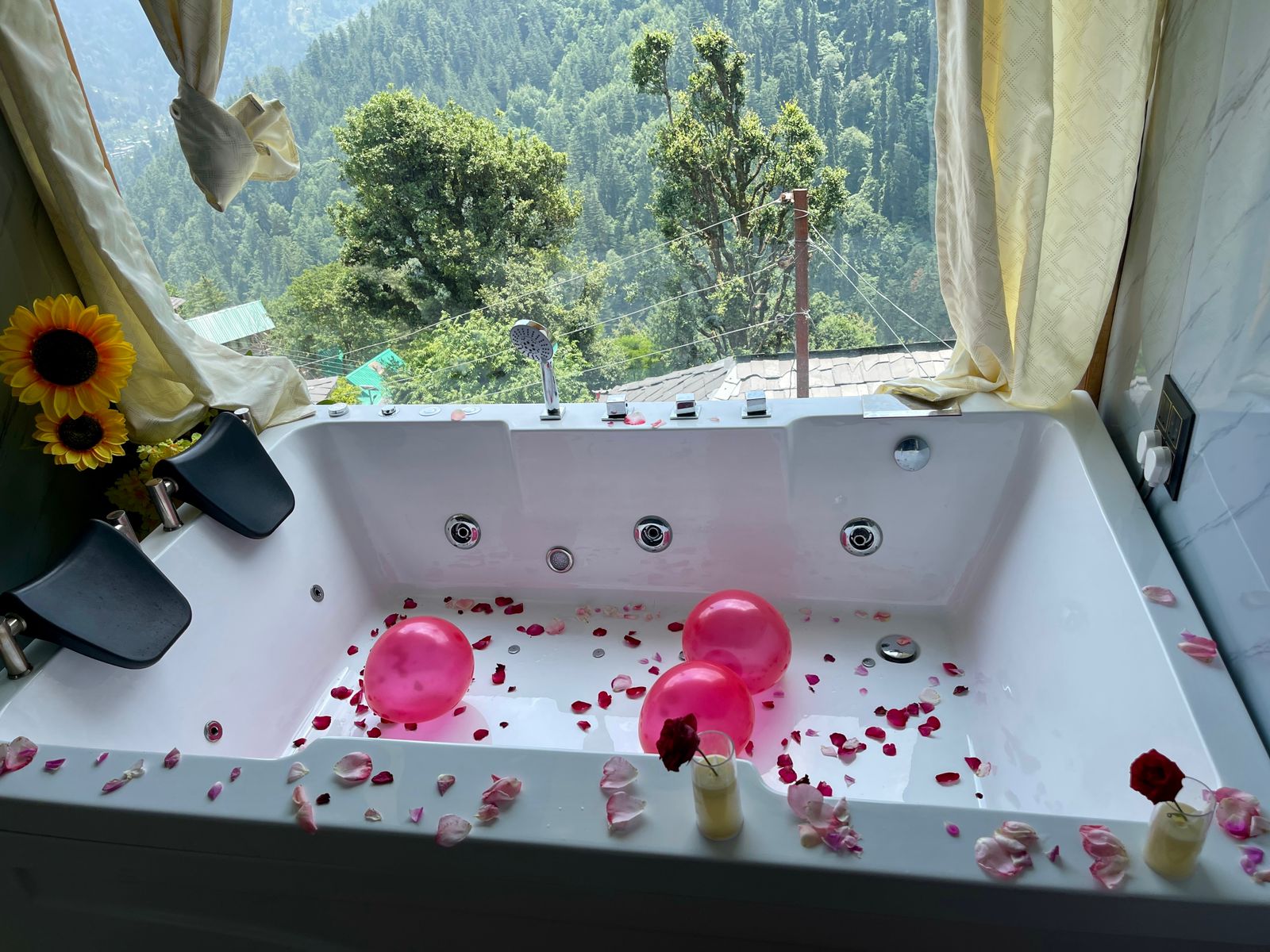 Rooms of Pine wood Jacuzzi Tree House - Tree house in Jibhi