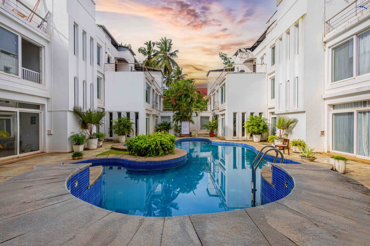 Aspire Jia Villa11 3Bhk WiFi Pool Beach 700m 𝗕𝗢𝗢𝗞 Goa Villa