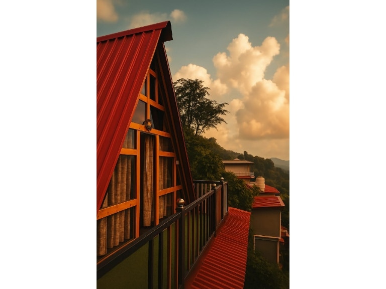 A Frame Cabin at Nackuchiyatal 𝗕𝗢𝗢𝗞 Naukuchiatal Homestay