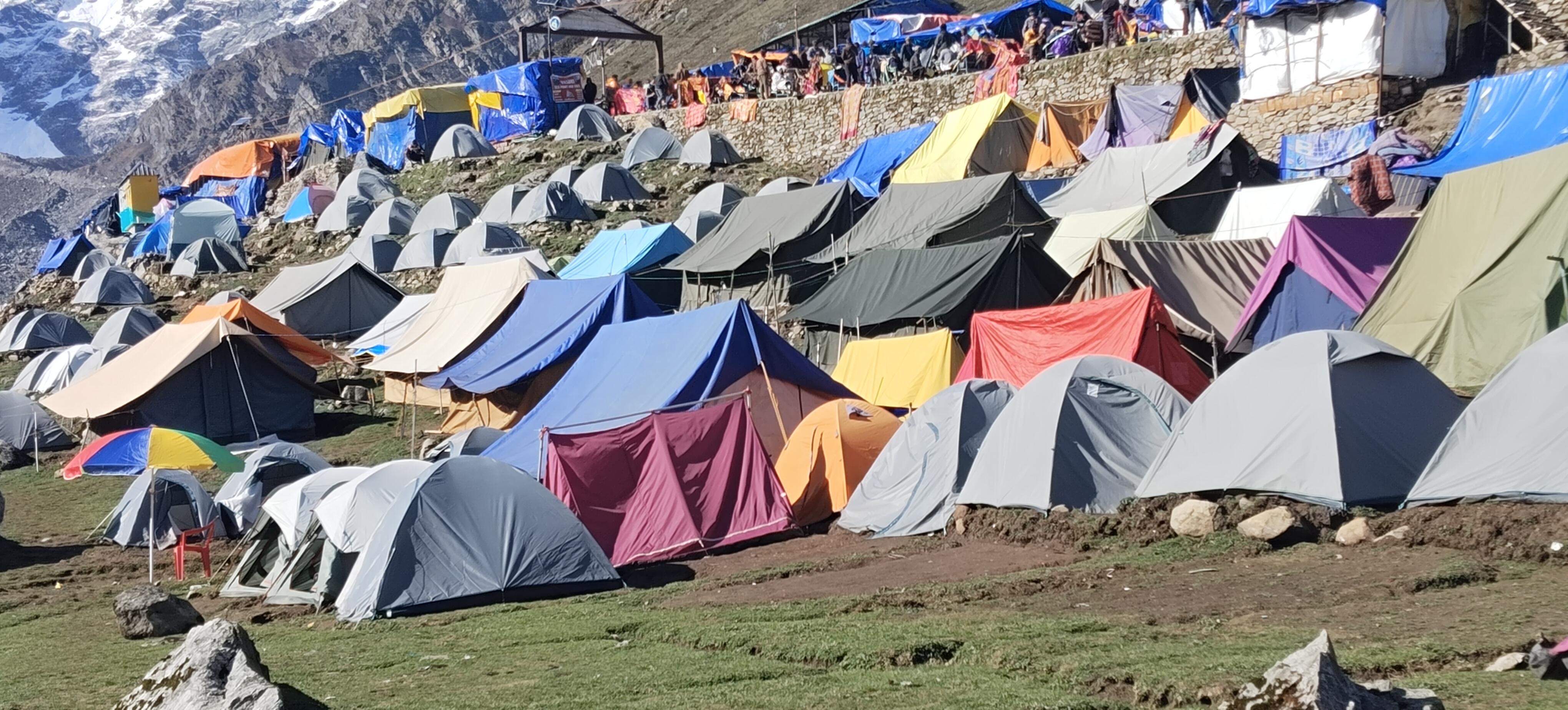 360 RUDRA BASE CAMP Kedarnath 𝗕𝗢𝗢𝗞 Kedarnath Camp