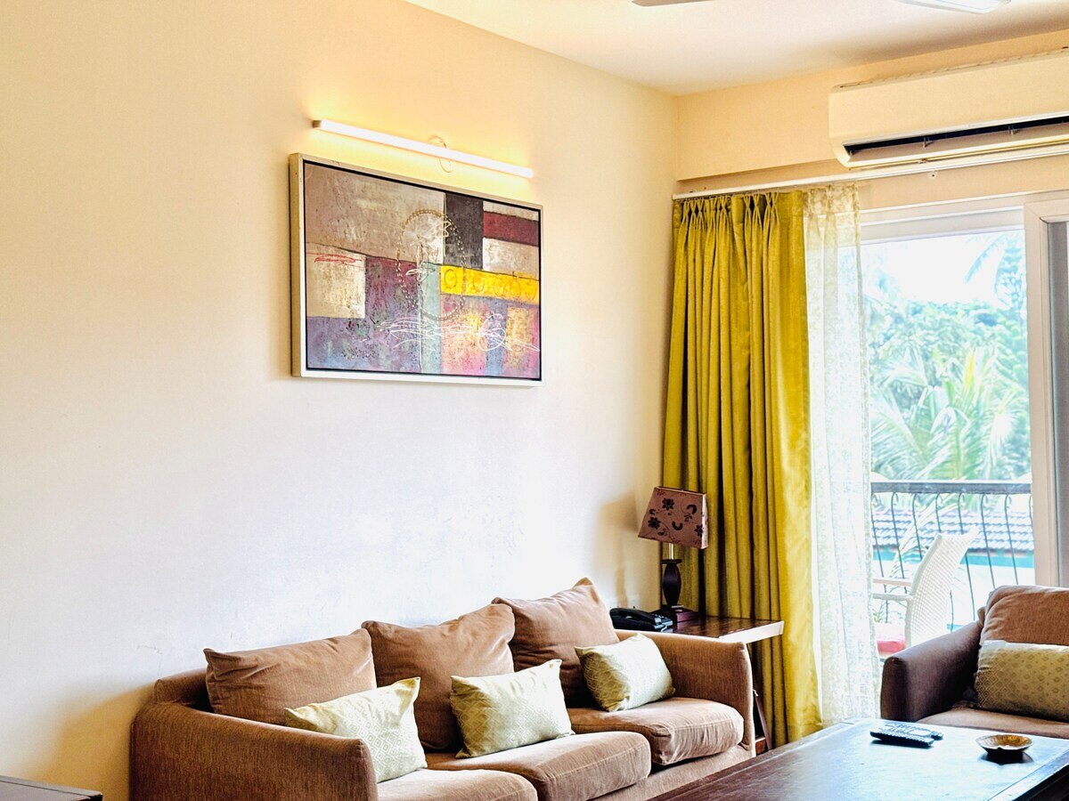 Scarlet 2bhk near calangute beach 𝗕𝗢𝗢𝗞 Goa Apartment