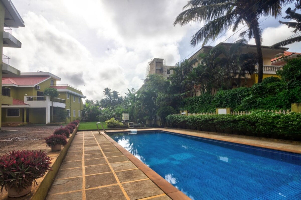 Luxurious Penthouse terrace WIFI Pool Arpora Goa 𝗕𝗢𝗢𝗞 Goa Apartment