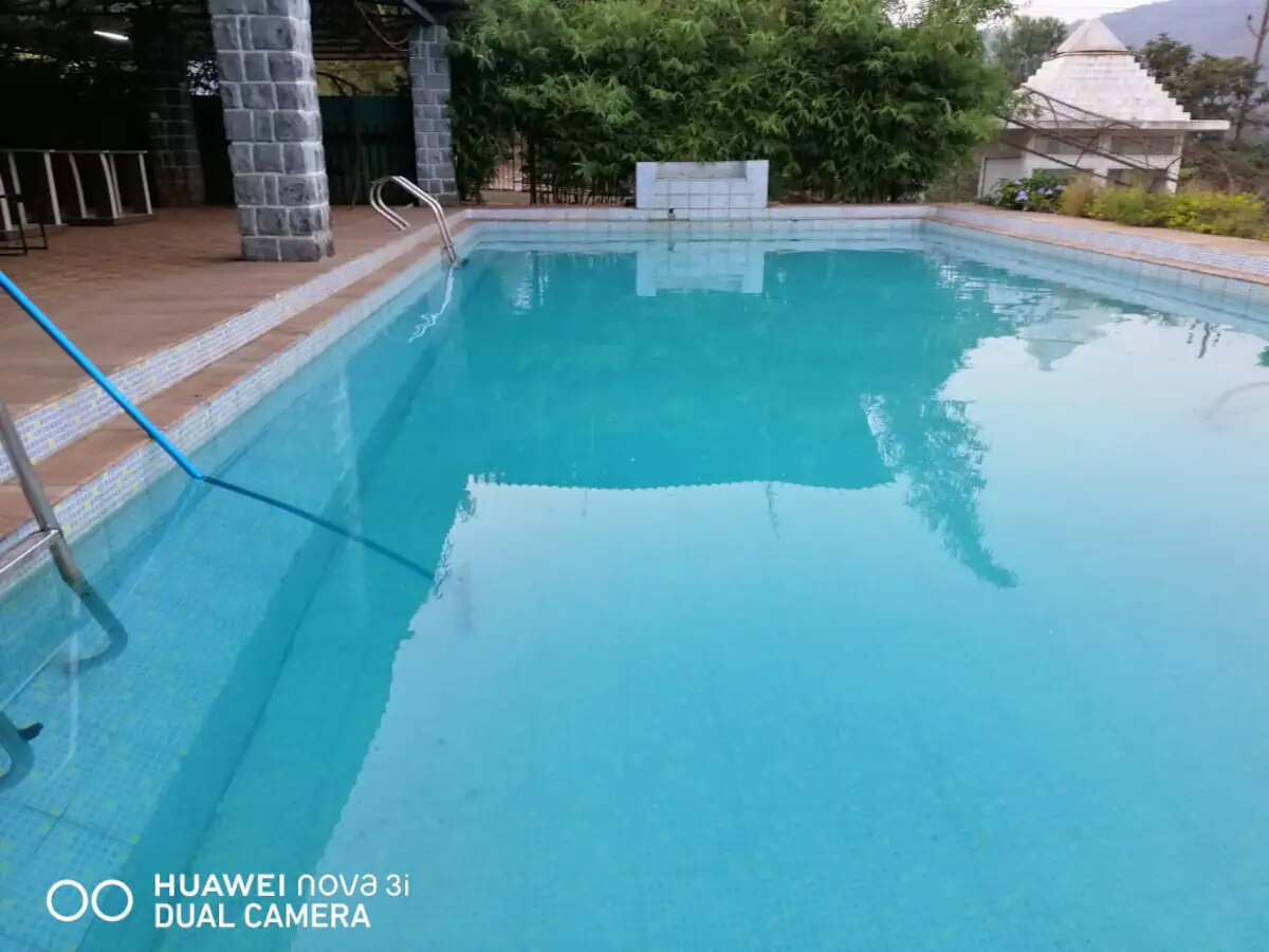 Amenities of Upawan 1 RK Loghouse Room With Common Swimming Pool
