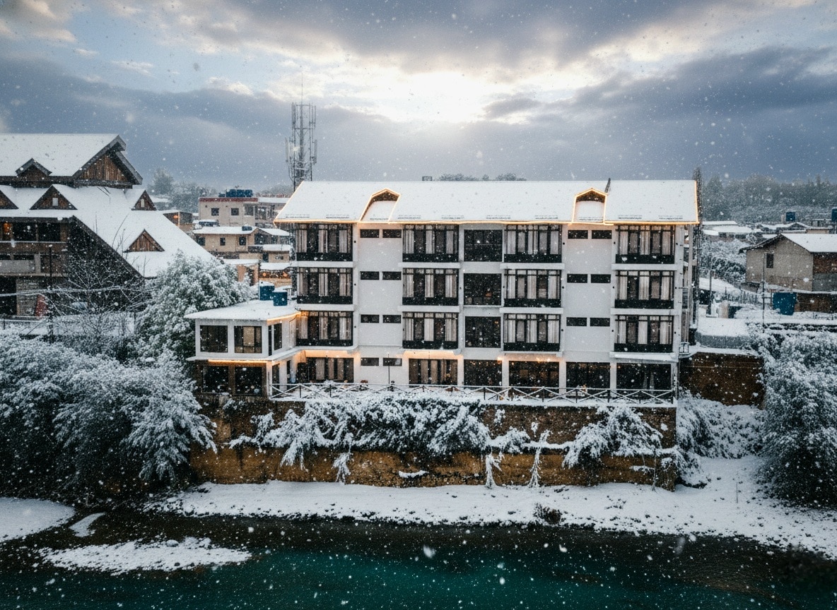 Hotel River View Jhelum Riverside by Aura Stays 𝗕𝗢𝗢𝗞 Srinagar Hotel