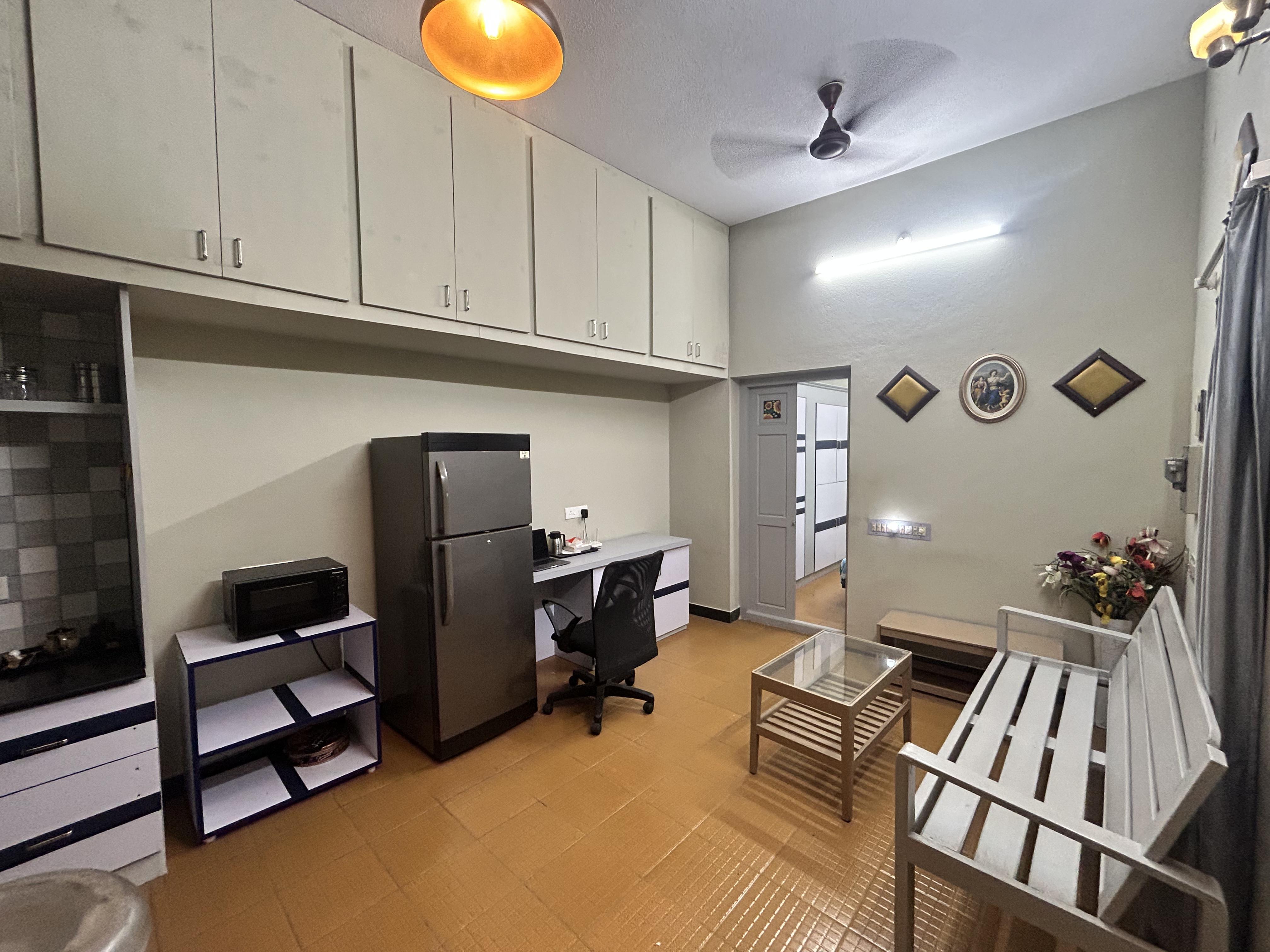 Hidden Waves 1BHK Ground floor 𝗕𝗢𝗢𝗞 Pondicherry Apartment