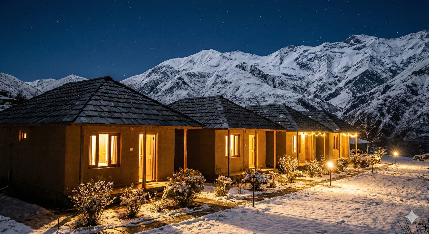 HEAVENLY FOREST HUTS & RESTAURANT 𝗕𝗢𝗢𝗞 Mandi Hotel