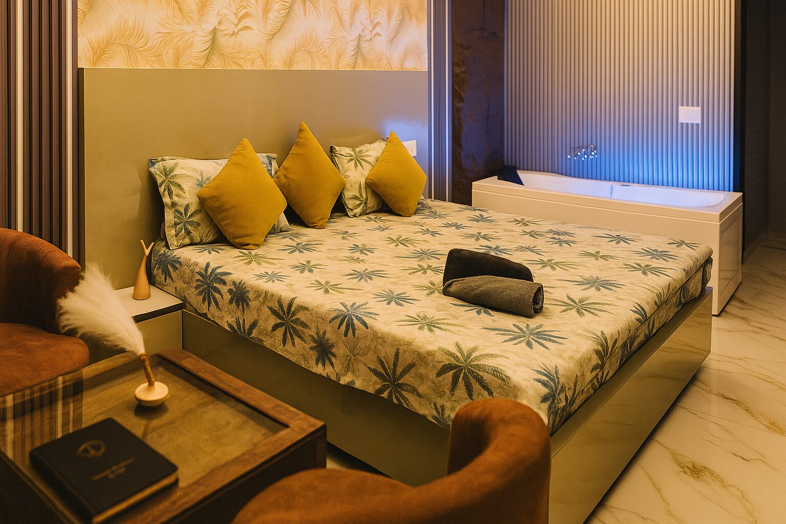 Hot Jacuzzi Studio for Cozy Winter Nights Apartment Greater Noida ...