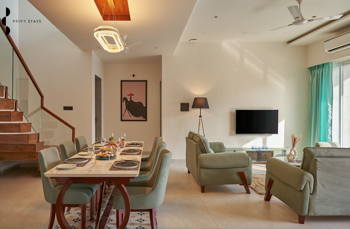 Privy Stays- Elantra Villa, Alibag 𝗕𝗢𝗢𝗞 Alibaug Villa