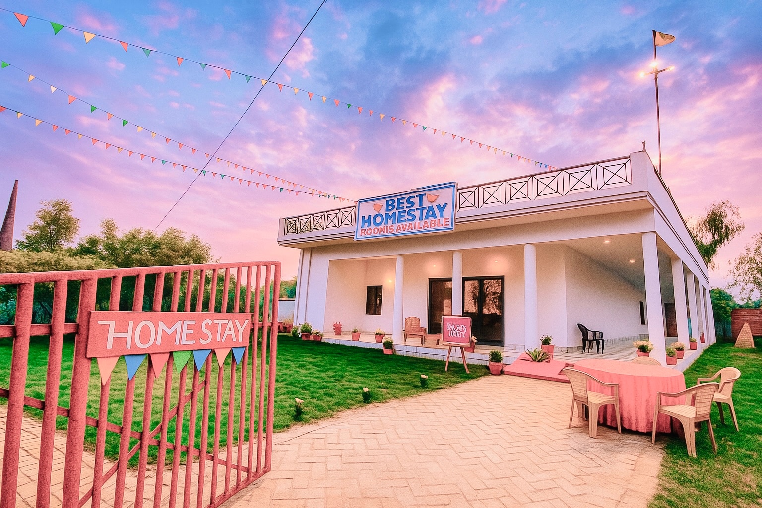 the moondune homestay 𝗕𝗢𝗢𝗞 Roorkee Homestay