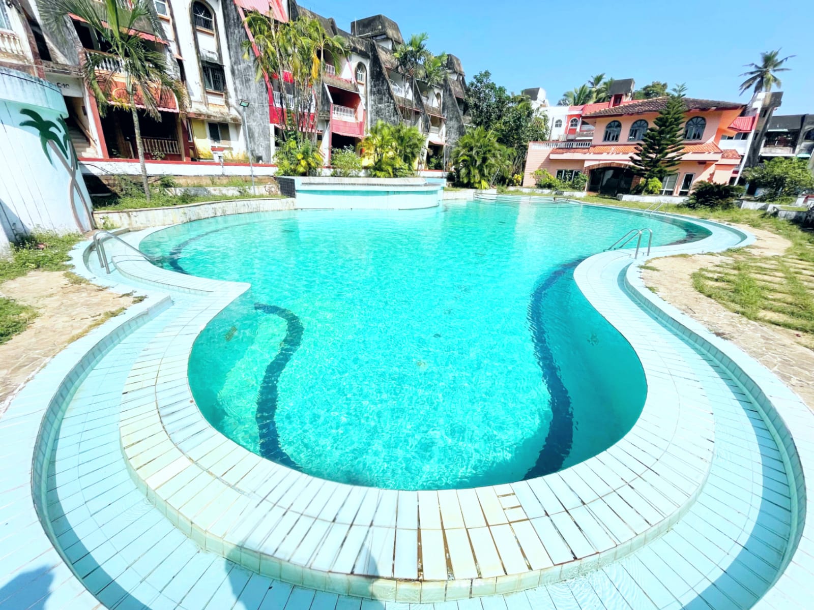 Amenities of 1bhk with swimming pool nearby colva beach