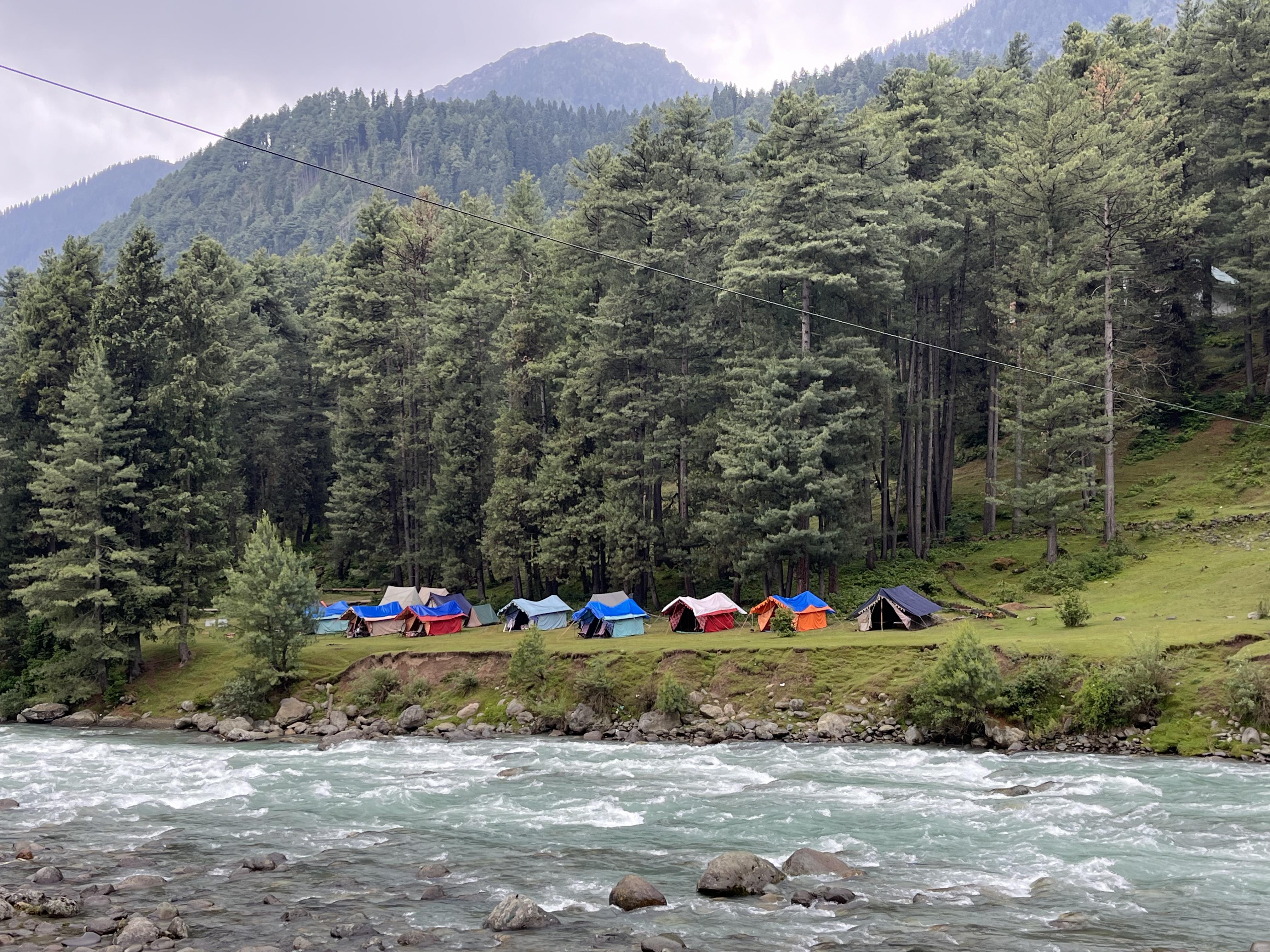 River camps pahalgam 𝗕𝗢𝗢𝗞 Pahalgam Camp
