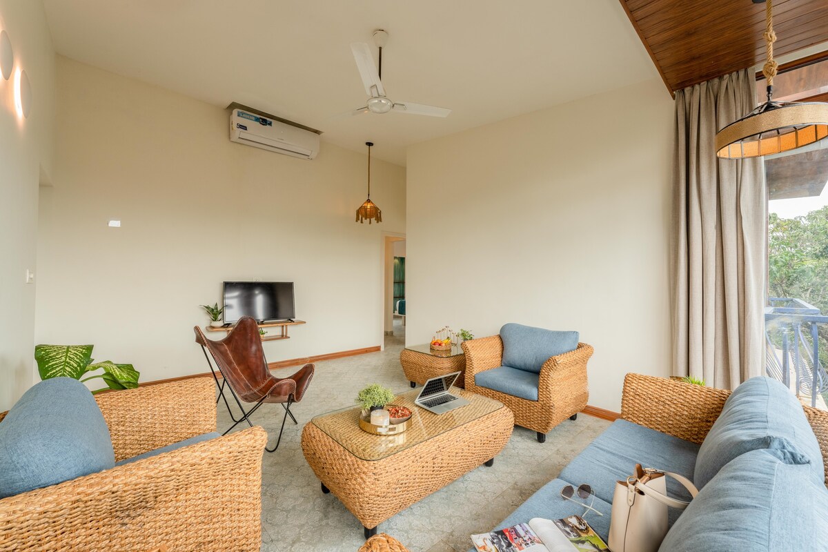 Staymaster Central Apt | 2BR | AC Pool | Vagator Apartment Goa ...